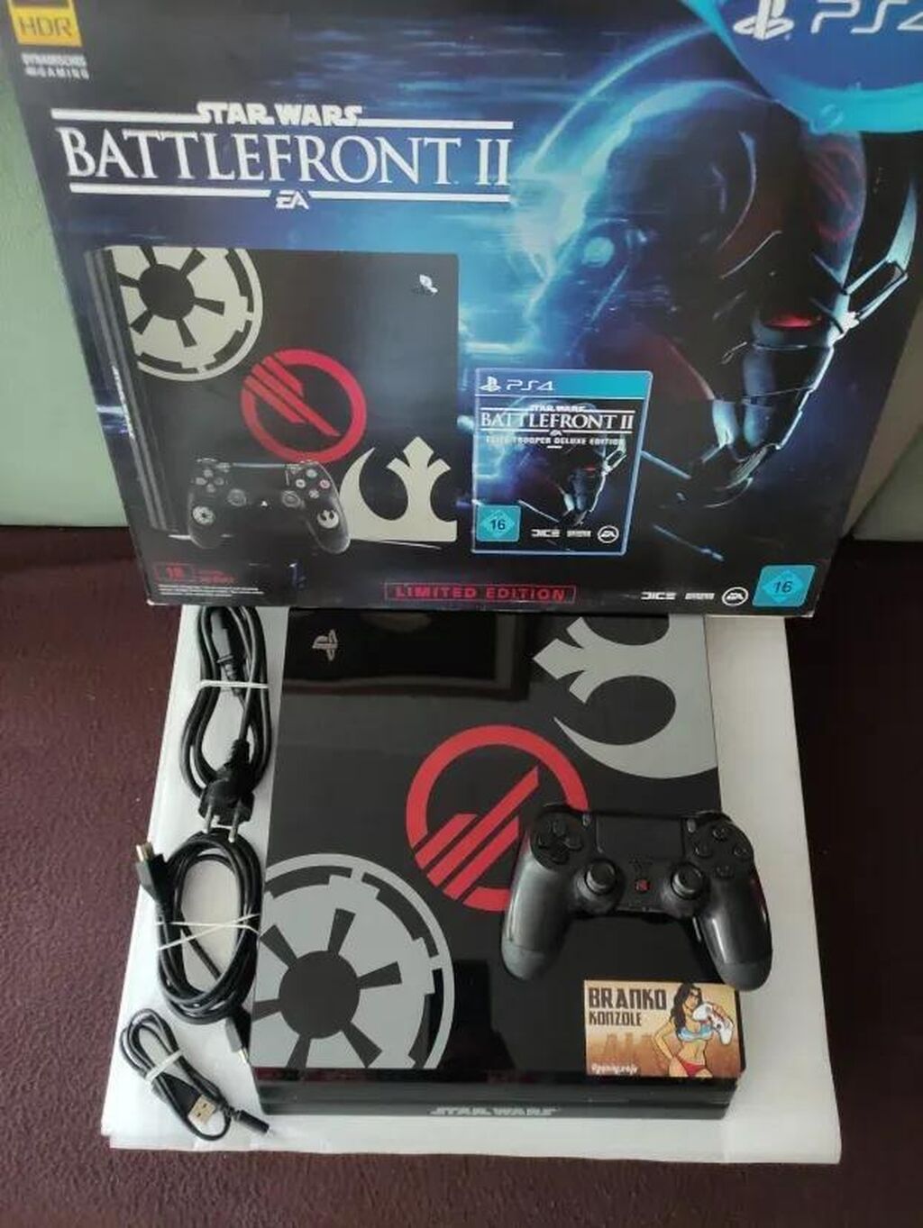    PS4 PRO 1TB Star Wars Battlefront II Limited Edition ✨ Odlično