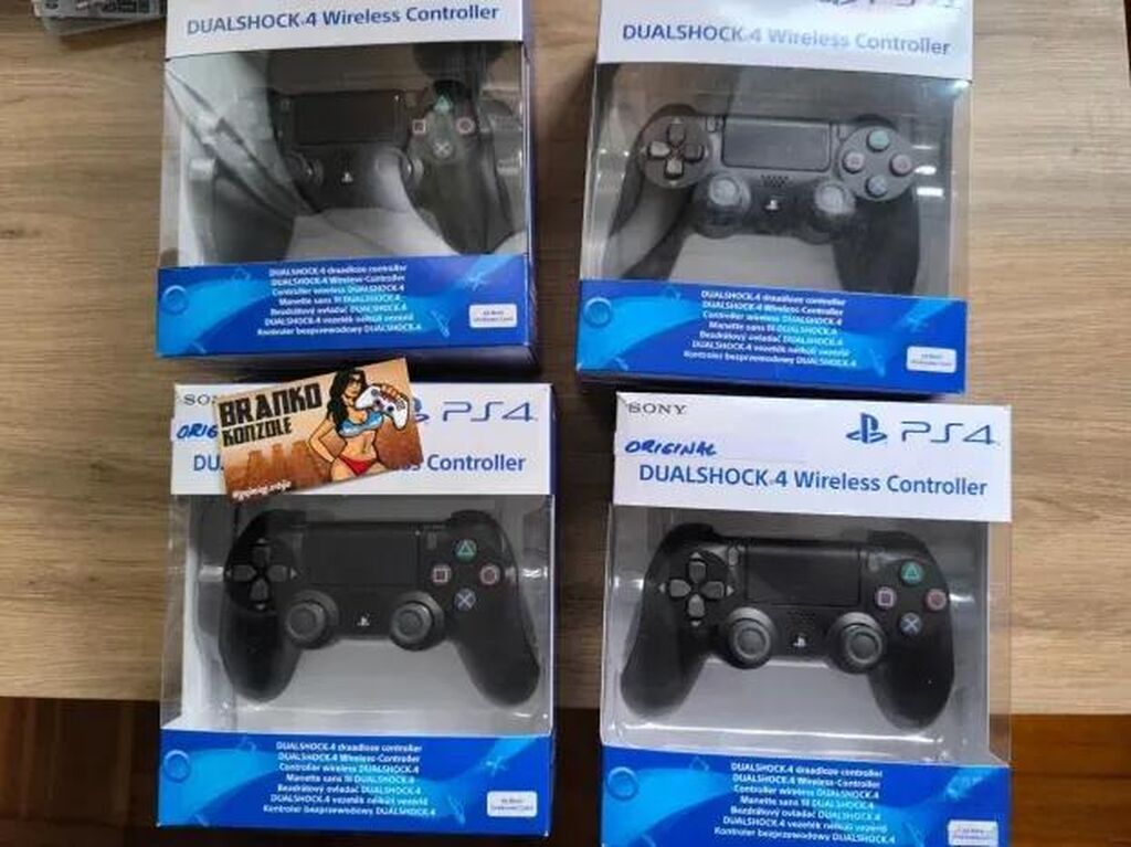   ✅ NOV, ORIGINAL DualShock 4 (PS4) – crni    Cena: 60€ / kom
