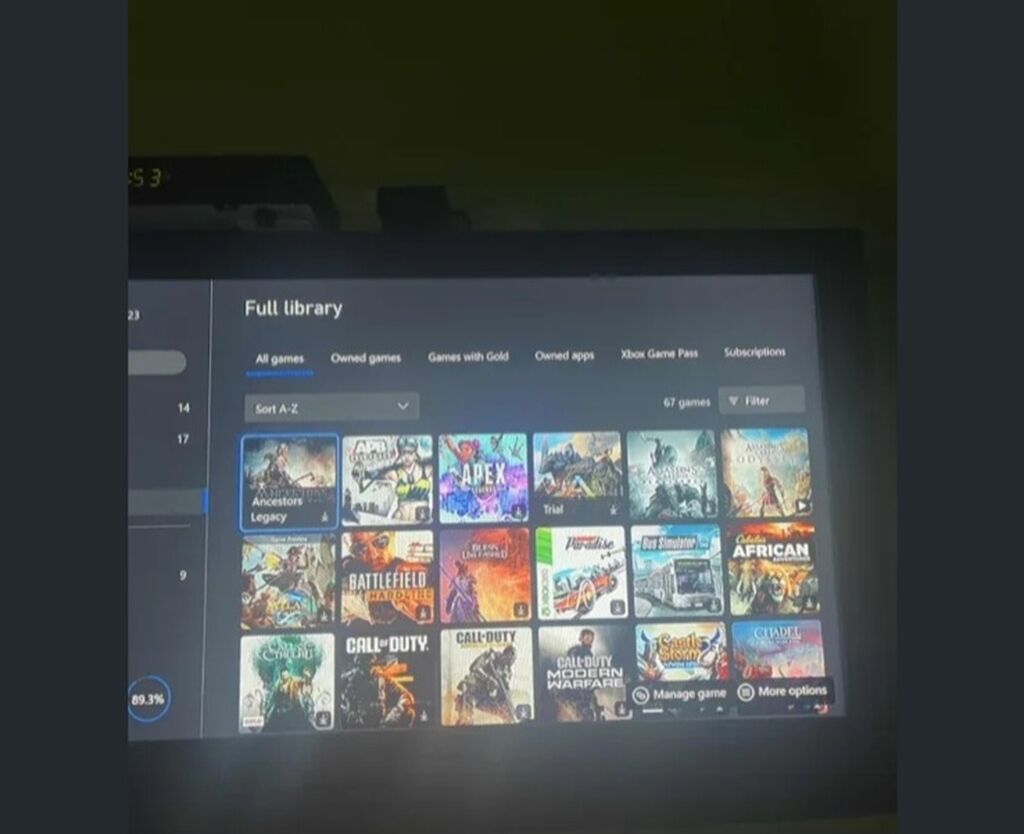 Xbox One digitalna biblioteka sa velikim brojem igara Opis: - Velika