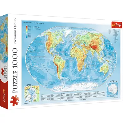 Trefl Trefl puzzle 1000 Mapa sveta T04639