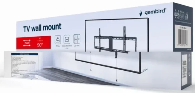 WM-90F-01 Gembird TV nosac fiksni VESA max 80x40cm, 37-86 max.70kg