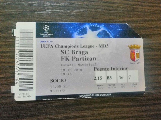 Braga-Partizan 19.10.2010
