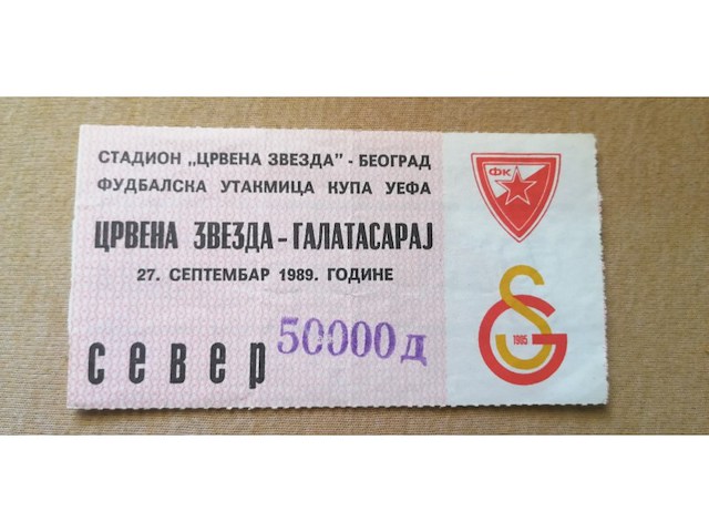Crvena zvezda-Galatasaraj 27.9.1989