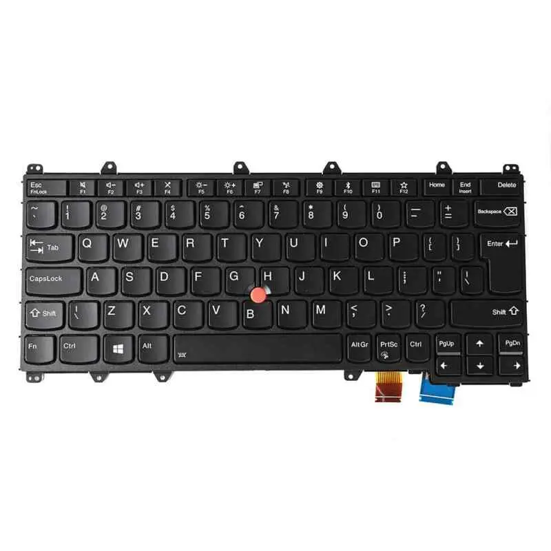 Tastatura za laptop Lenovo ThinkPad X380 Yoga crni frejm veliki enter