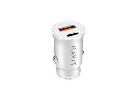 Havit CC2022 dual port PD20W USB-A+ USB-C auto punjač