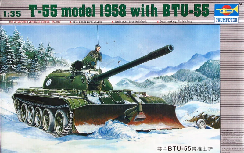 TRUMPETER 1/35 T-55 model 1958 with BTU-55