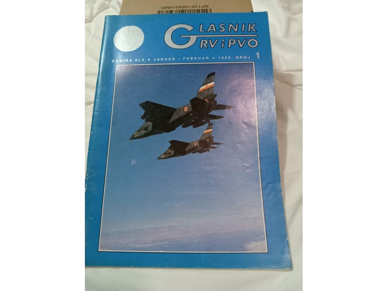 Glasnik RV i PVO broj 1 god 1989