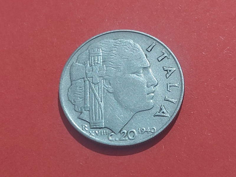 Italija - 20 cent 1940 god