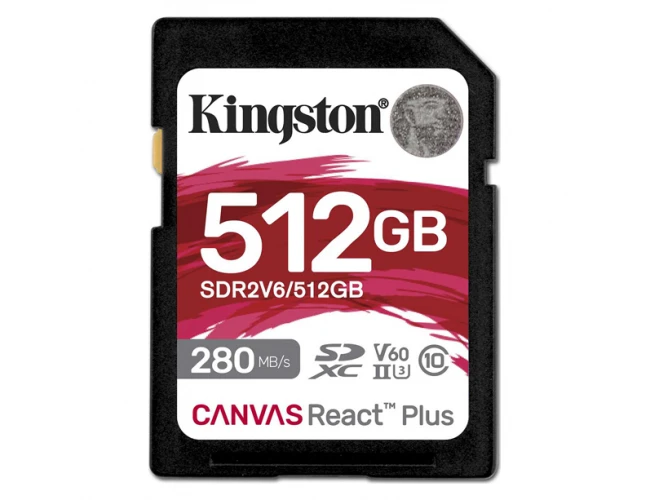 Kingston Technology SDR2V6 memorijska kartica - 512GB, SDXC, UHS - II, U3, V60, 280R150W