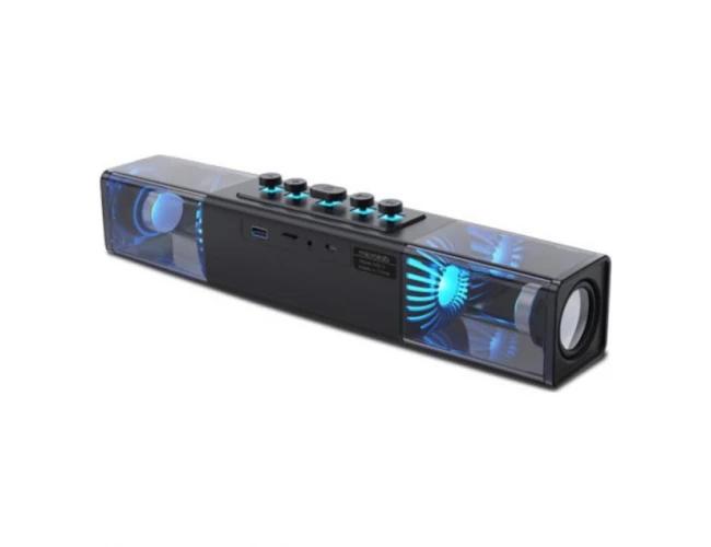 Microlab MS213B - BK Bluetooth zvučnik soundbar - 2x10W, baterija 3.7V4000mAh, USB, SD, AUX, LED, crni