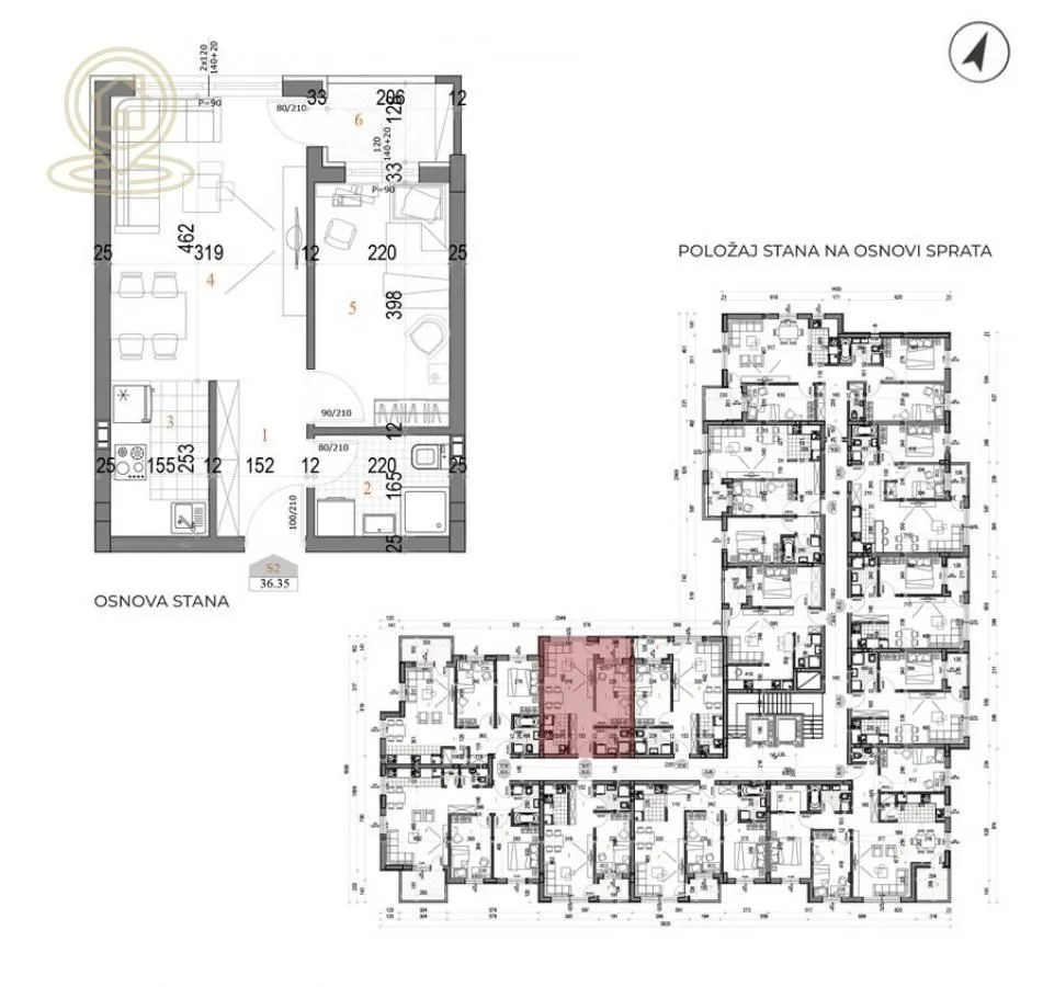 Prodaja, trosoban stan, 57m², Telep, Novi Sad Sve Podlokacije