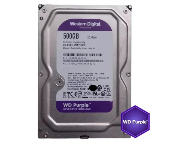 WD WD5000PURX Hard disk 3.5" - 500GB, 5400RPM, 16MB, SATA3, Purple 247