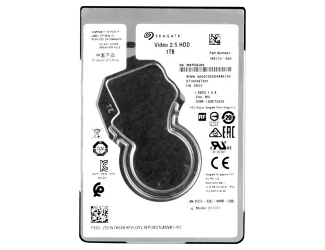 Seagate ST1000VT001 Hard disk 2.5 - 1TB, 5400RPM, 128MB, SATA3