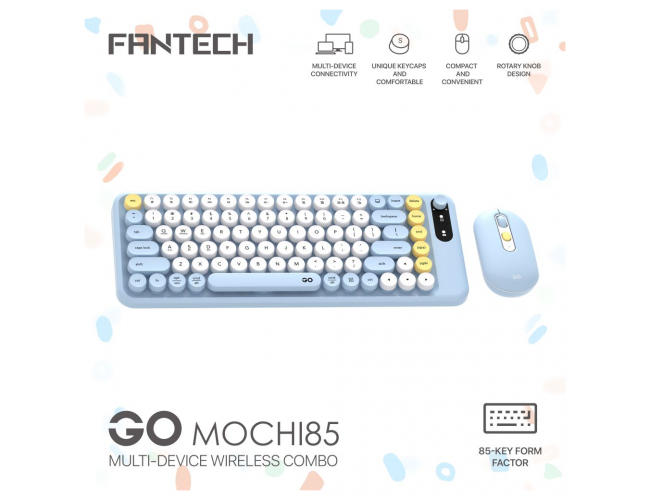 Fantech WK-898 GO mochi85 bežična tastatura i miš plava