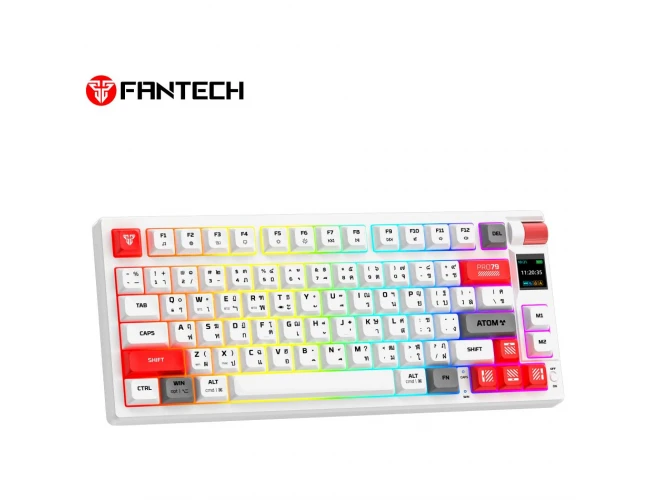 Fantech MK917 RGB Atom Pro 79 (red switch) bežična mehanička gejmerska tastatura bela