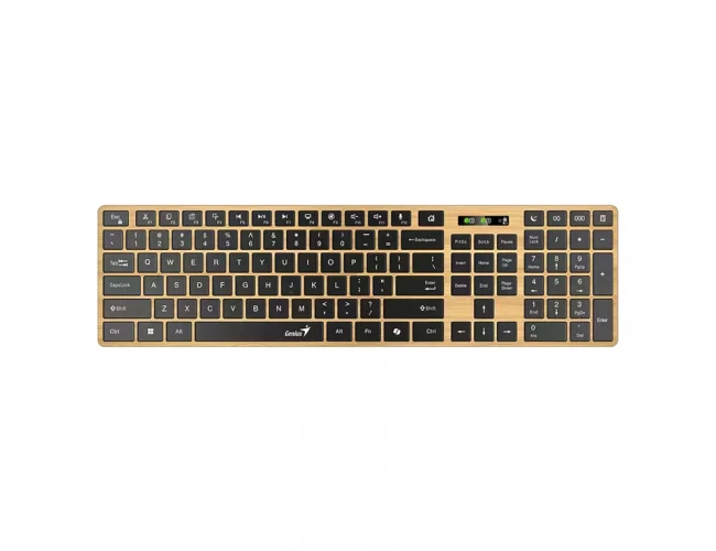 Genius SlimStar 7250BT wireless tastatura - AI, Pine Wood US layout