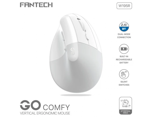 Fantech W195R GO comfy bežični miš beli