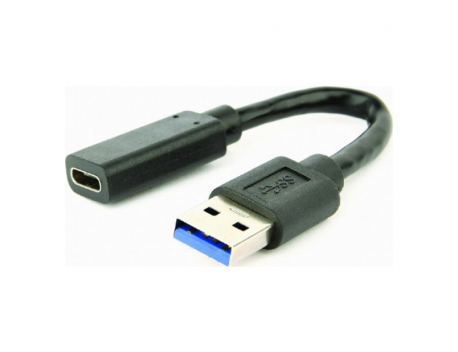 Gembird A - USB3 - AMCF - 01 - BK Type C kablovi i punjaci - USB 3.1 AM to Type - C female, 10 cm, crna