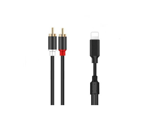 Xwave kabl lighting (muški) na 2x eine (muški) 1.2m crni