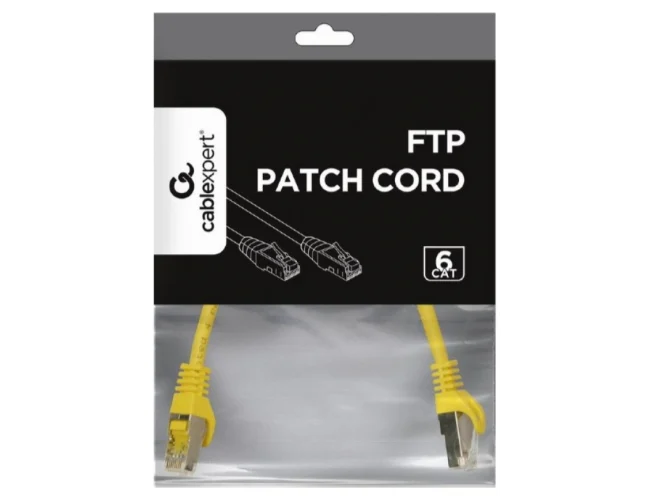 Gembird PP6 - 0.25M - Y mrežni kabl CAT6 FTP patch cord - 0.25m, žuti