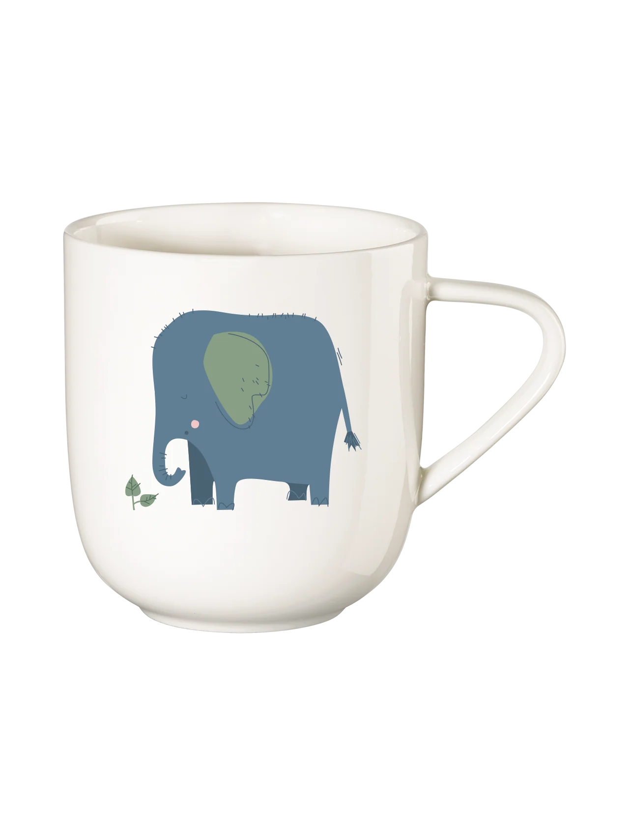ŠOLJA ZA ČAJ,MLEKO – MUG with handle, emma elefant