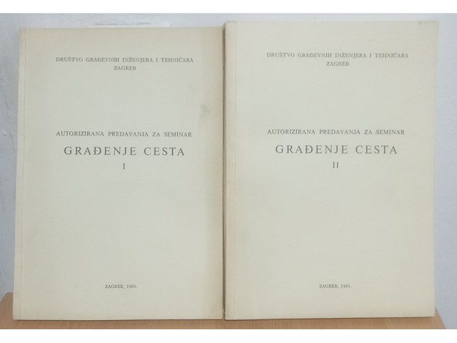 GRADJENJE CESTA 1-2, AUTORIZIRANA PREDAVANJA ZA SEMINAR