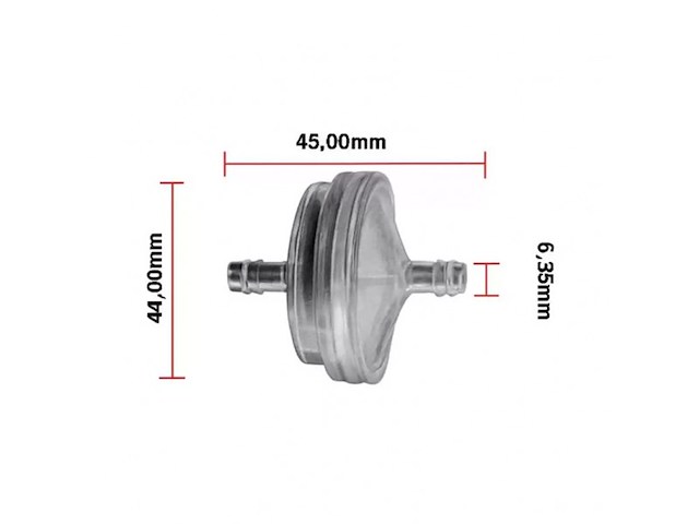 Filter goriva univerzalni fi 44 izlaz 6,35 mm