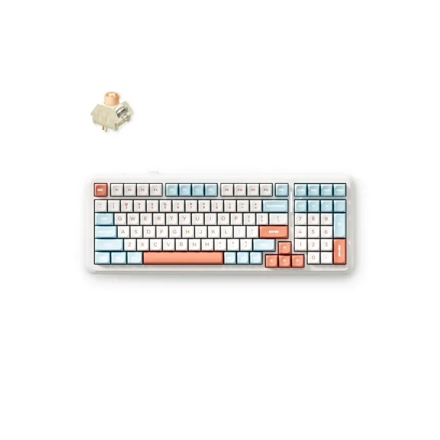 Bežična gaming tastatura MCHOSE K99 V2 Mehanička horizon orange