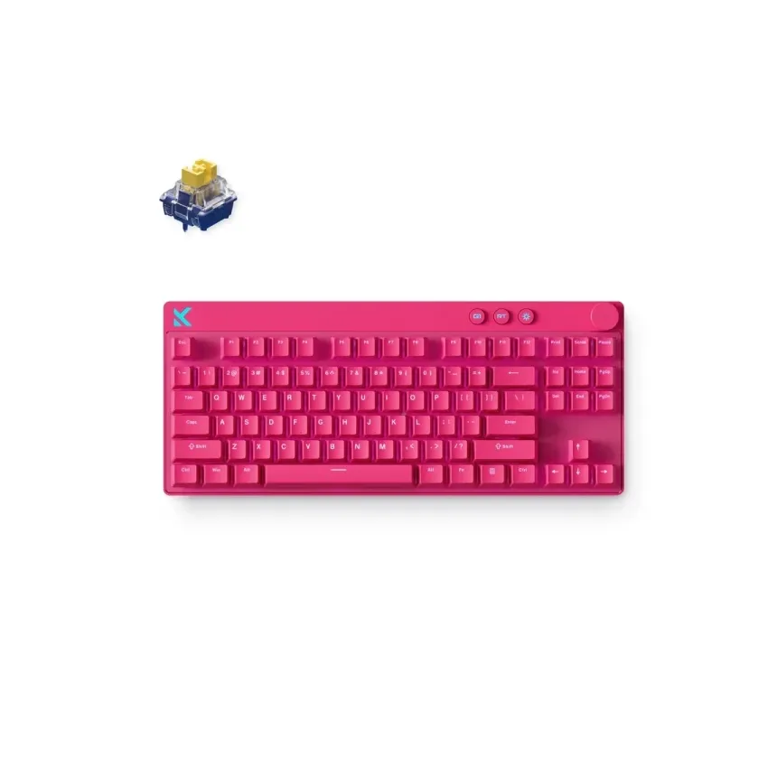Gaming tastatura MCHOSE Mix 87 Hall Effect Magnetic Switch rose red