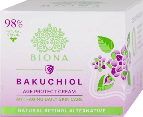 BIONA SKIN CARE INNOVATION
BAKUCHIOL AGE PROTECT dnevna krema, 50 ml