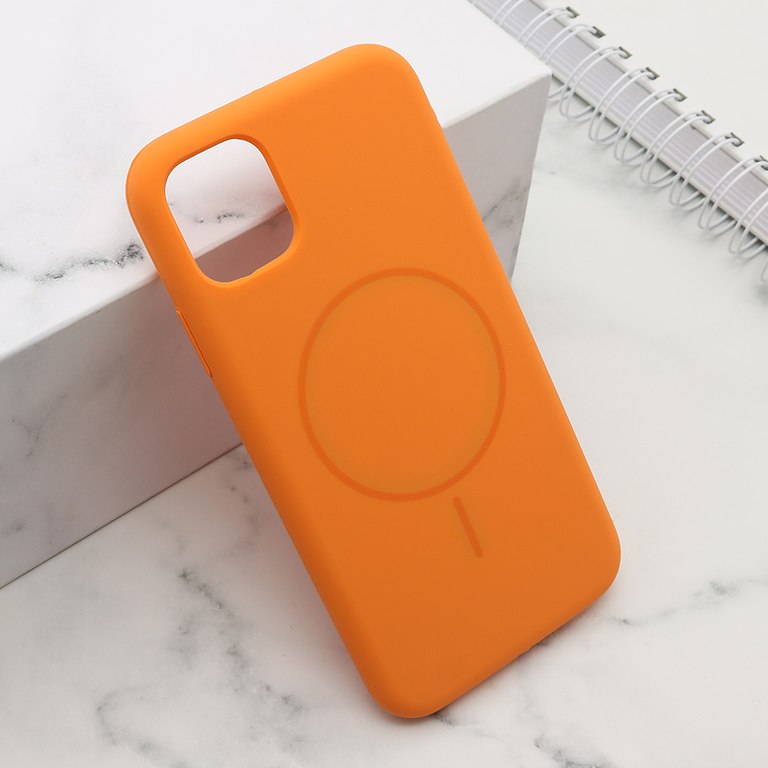 Zastitna maska (futrola) FLEX MagSafe - iPhone 11 (6.1) narandzasta (MS)