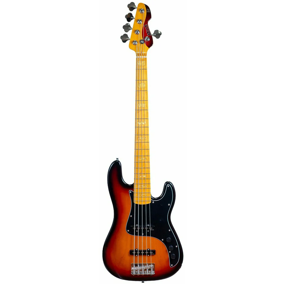Markbass MB GV 5 Gloxy 3-Tone Sunburst CR MP bas gitara