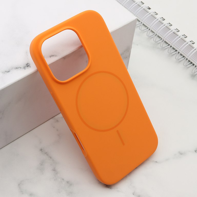 Zastitna maska (futrola) FLEX MagSafe - iPhone 16 Pro (6.3) narandzasta (MS)