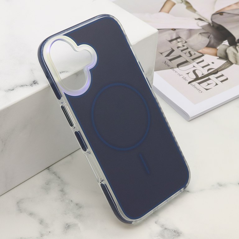 Zastitna maska (futrola) AMBER RING MagSafe - iPhone 17 plava (MS)