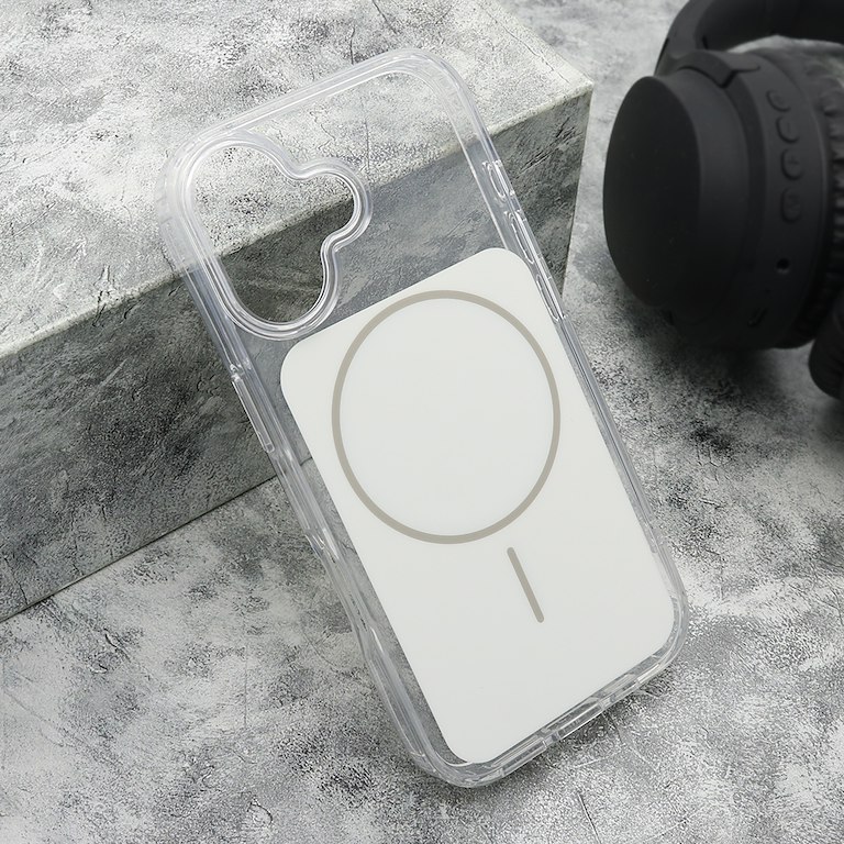 Zastitna maska (futrola) AMBER SHINE MagSafe - iPhone 17 bela (MS)