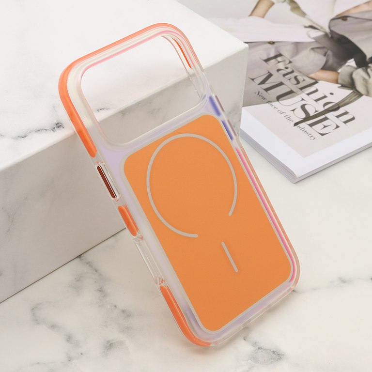 Zastitna maska (futrola) AMBER RING MagSafe - iPhone 17 Pro narandzasta (MS)