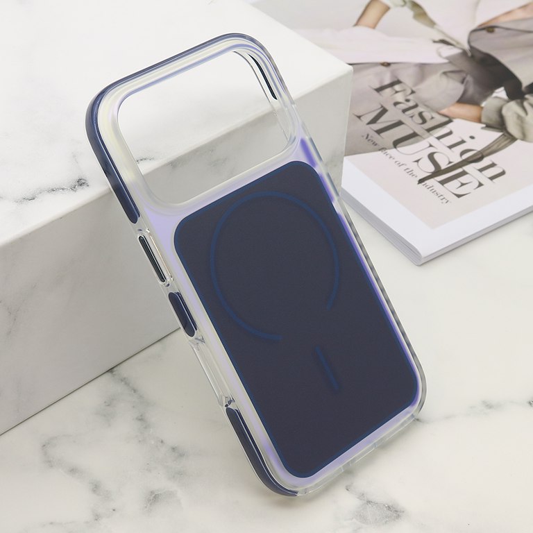 Zastitna maska (futrola) AMBER RING MagSafe - iPhone 17 Pro plava (MS)