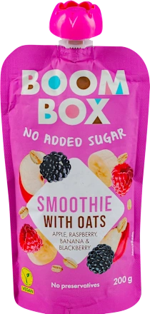 BOOM BOX
SMOOTHIE ovas, jabuka, malina, kupina, 200 g
