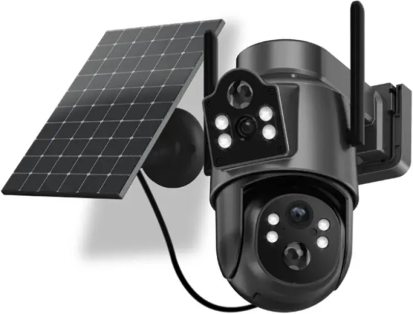 CAM-IP4MP-TQ7 GMB kamera WiFi 4MP(2mp+2mp) H.265 EU Solar Camera, 2 Inch, ICSEE App, 2.8mm, IP66