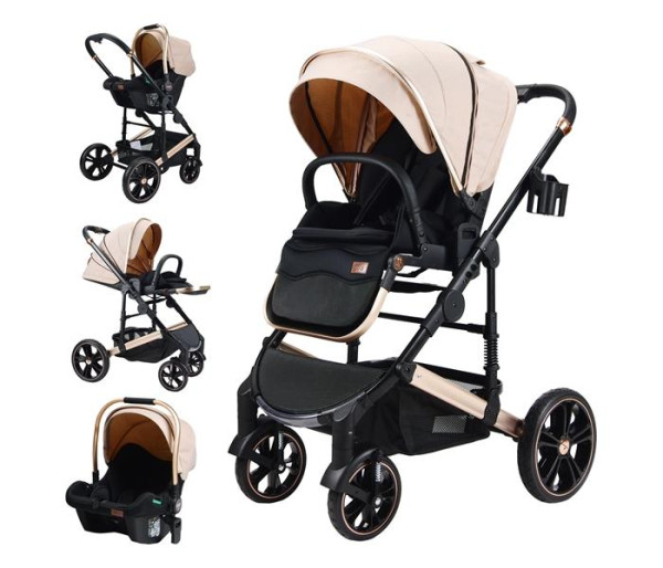 BBO KOLICA ZA BEBE (U8) MEGAMOVE SET - LATTE