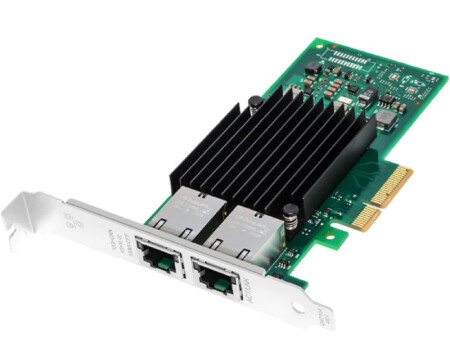 E-GREEN - PCI-Express x4 kontroler na 2-porta 10 Gigabit Ethernet (Intel x 550)