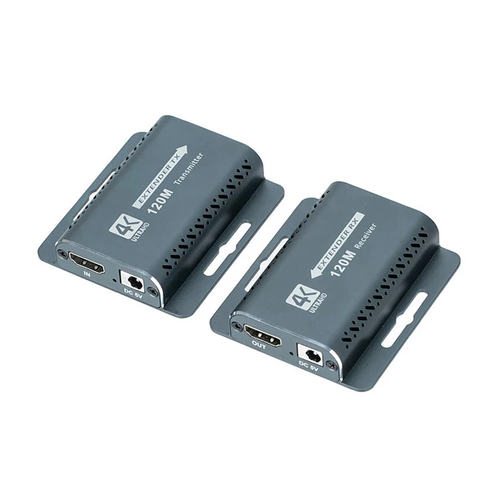 Adapter HDMI 2.0 AF 4K - RJ45 F, set 2/1 do 120m