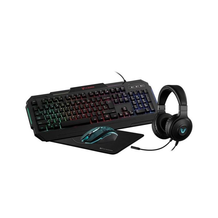 Tastatura + miš + podloga + slušalice USB Volkano VX Herac VX-147-BK[V3] US crna