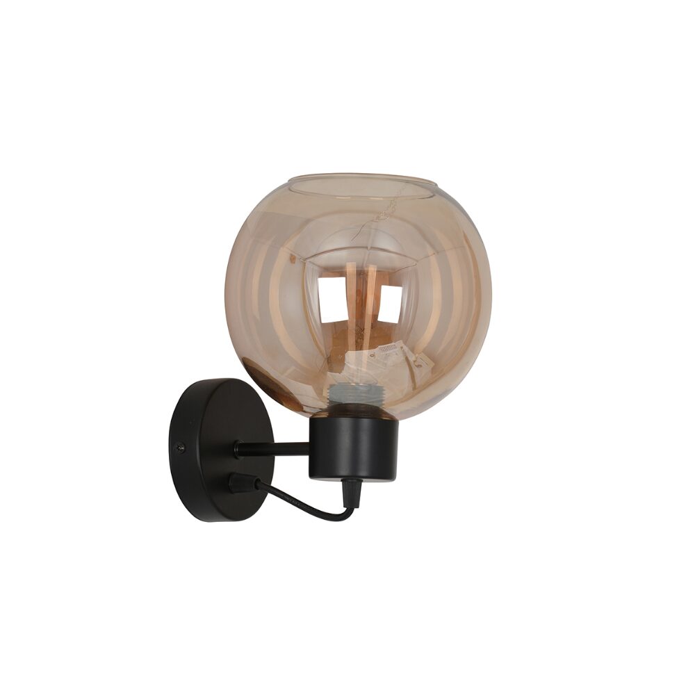 012794 PRETO ZIDNA LAMPA E27X1