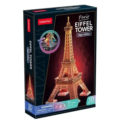 3D Puzla - CubicFun, Eiffel Tower Night Edition