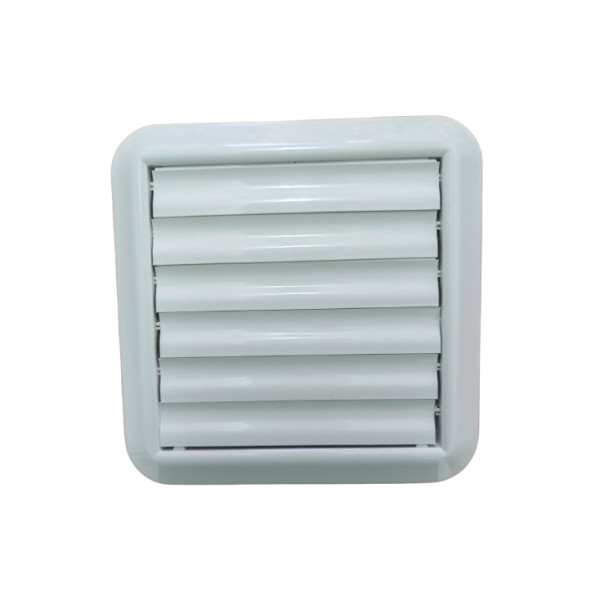 Ventilaciona rešetka gravitaciona PVC f-100/120mm 180x180mm bela