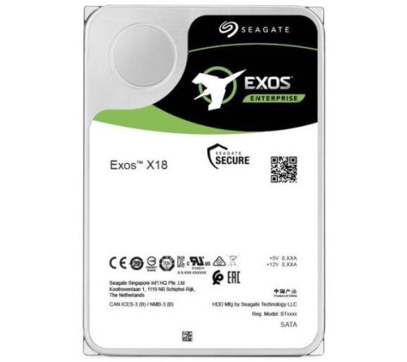 Seagate - HDD Seagate 16TB Seagate Exos X18 ST16000NM004J 7200RPM 256MB Ent. BULK