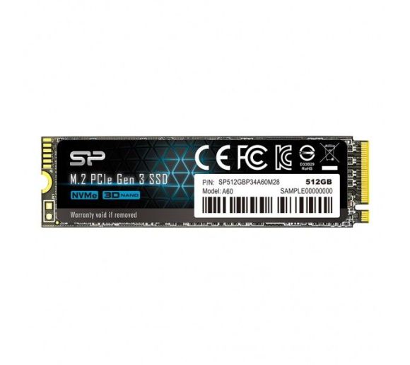 Silicon Power - SSD M.2 NVMe Silicon Power A60 Gen.3 512GB, SP512GBP34A60M28