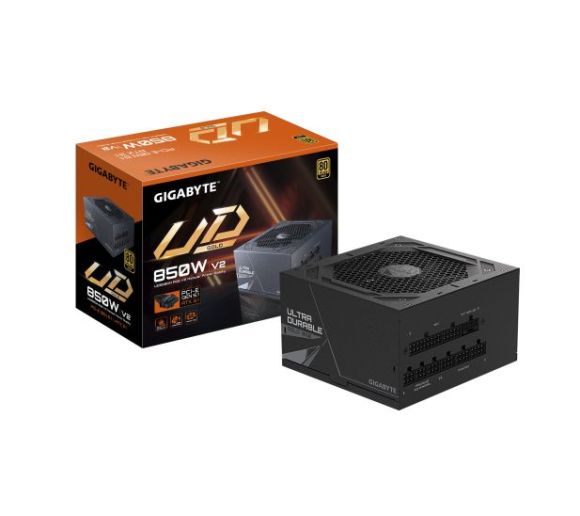Gigabyte - 850W, 80 PLUS Gold certified, Fully modular design, Support PCIe Gen 5.0 graphics card