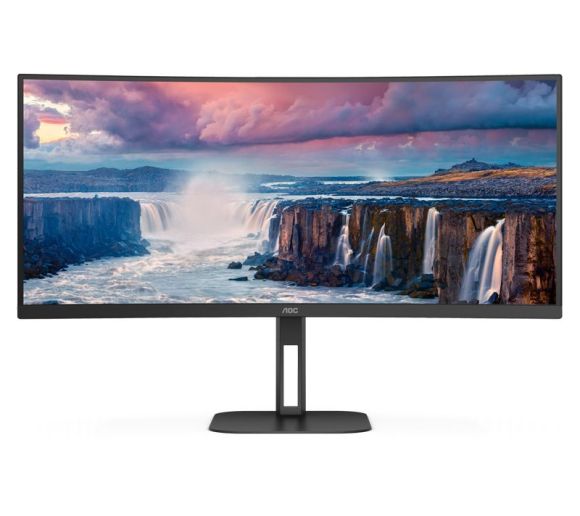AOC - 34 inča CU34V5C/BK UWQHD 3440x1440 VA100 Hz USB-C 65W zakrivljeni monitor